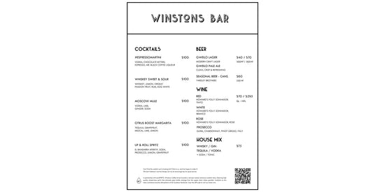 WINSTONS BAR – Winstons Coffee